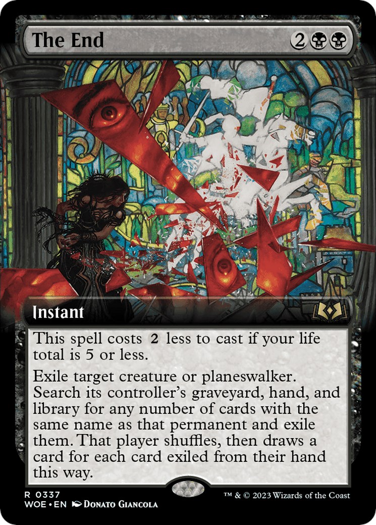 The End (Extended Art) - Wilds of Eldraine - Magic: The Gathering