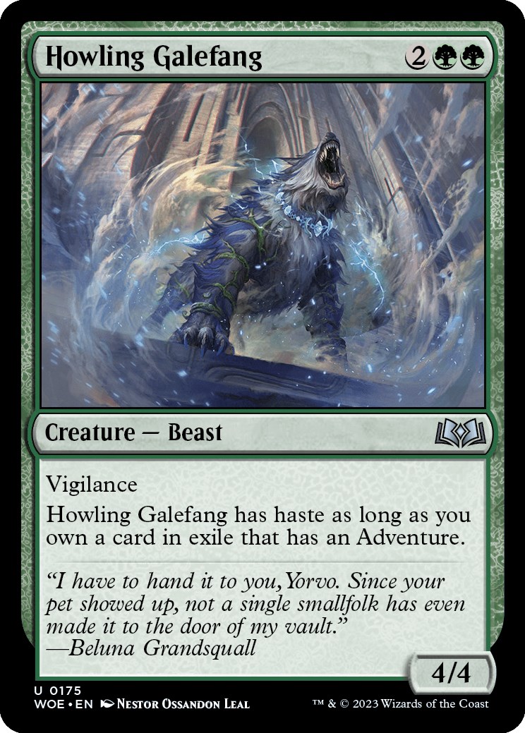 Howling Galefang - Wilds of Eldraine - Magic: The Gathering