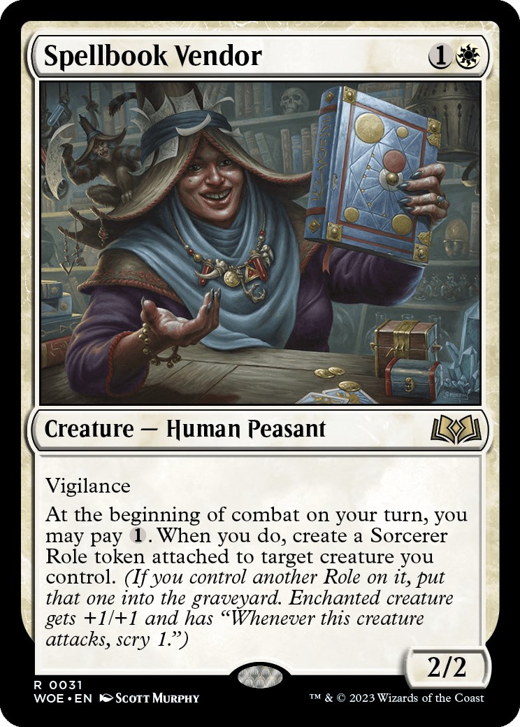 Spellbook Vendor - Wilds of Eldraine - Magic: The Gathering