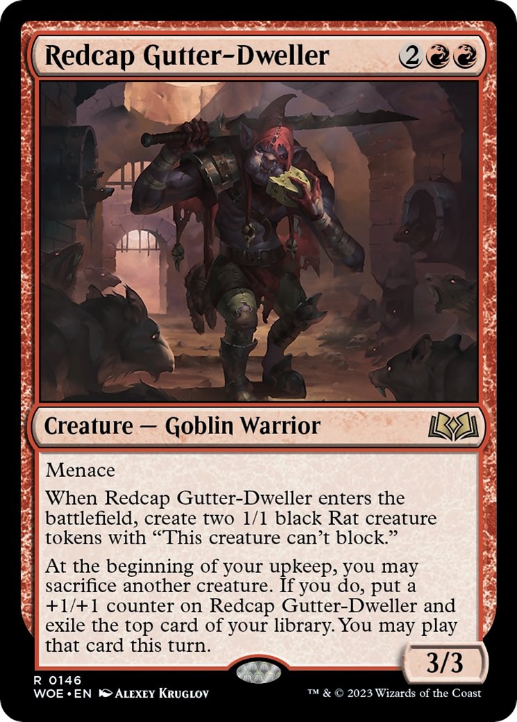 Redcap Gutter-Dweller - Wilds of Eldraine - Magic: The Gathering
