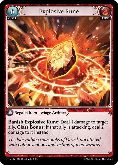 Explosive Rune - Fractured Crown - Grand Archive TCG