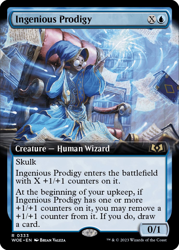 Ingenious Prodigy (Extended Art) - Wilds of Eldraine - Magic: The Gathering