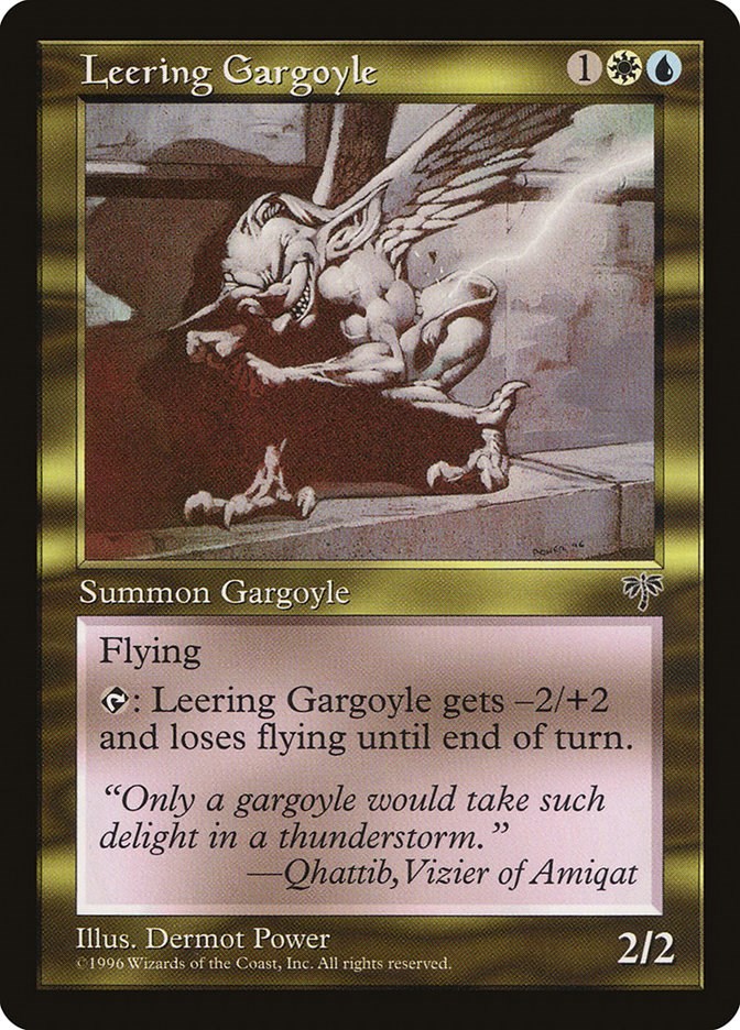 Leering Gargoyle - Mirage - Magic: The Gathering