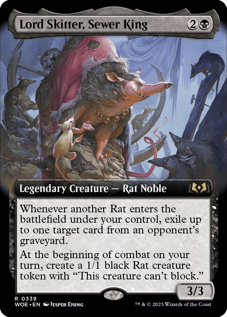 Lord Skitter, Sewer King (Extended Art) - Wilds of Eldraine - Magic ...