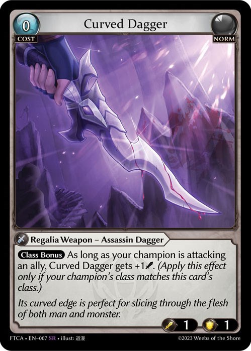 Curved Dagger - Fractured Crown - Grand Archive TCG