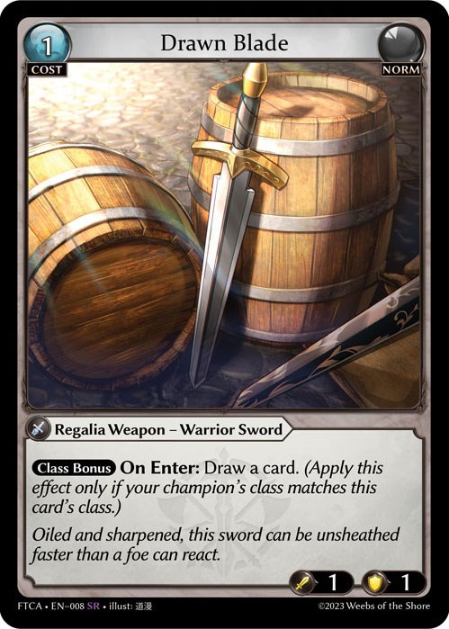 Drawn Blade - Fractured Crown - Grand Archive TCG