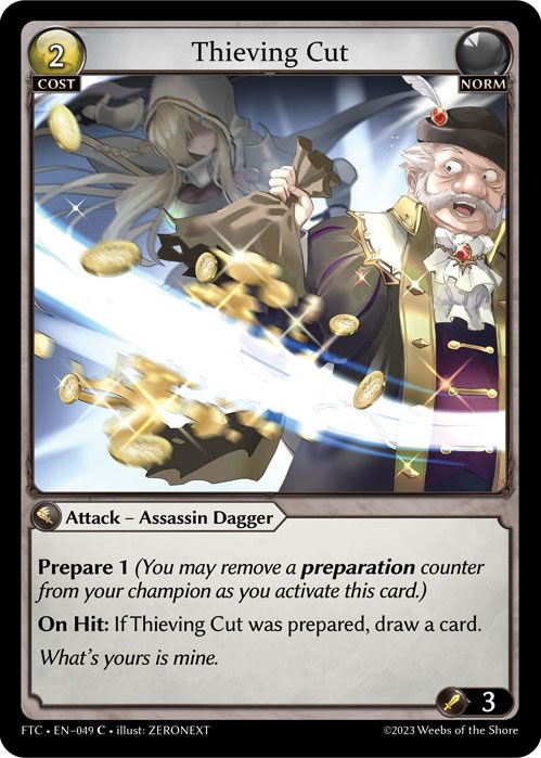 Thieving Cut - Fractured Crown - Grand Archive TCG