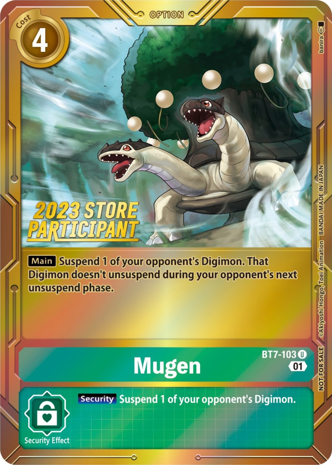 Mugen (2023 Store Participant) - Next Adventure - Digimon Card Game