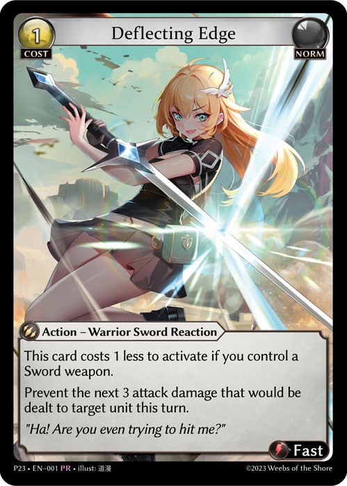 Deflecting Edge - Promotional Cards - Grand Archive TCG