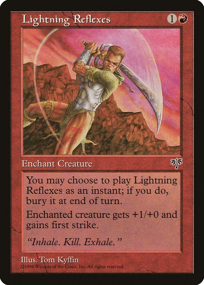 Lightning Reflexes - Mirage - Magic: The Gathering