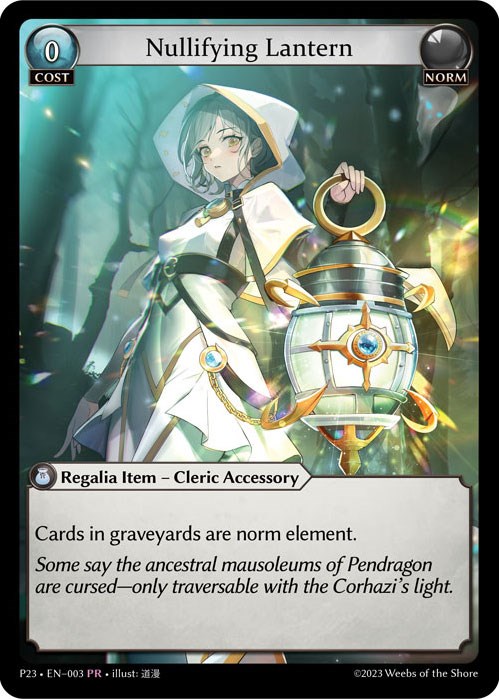 Nullifying Lantern - Promotional Cards - Grand Archive TCG