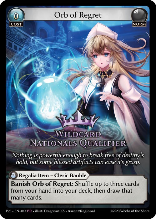Orb of Regret - Promotional Cards - Grand Archive TCG