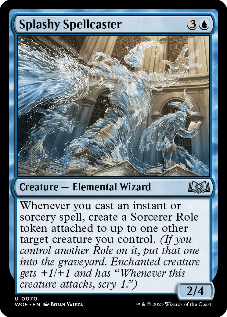 Splashy Spellcaster - Wilds of Eldraine - Magic: The Gathering