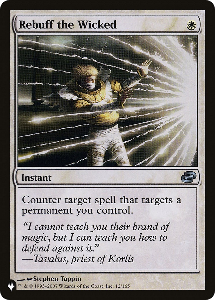Rebuff the Wicked - The List Reprints - Magic: The Gathering
