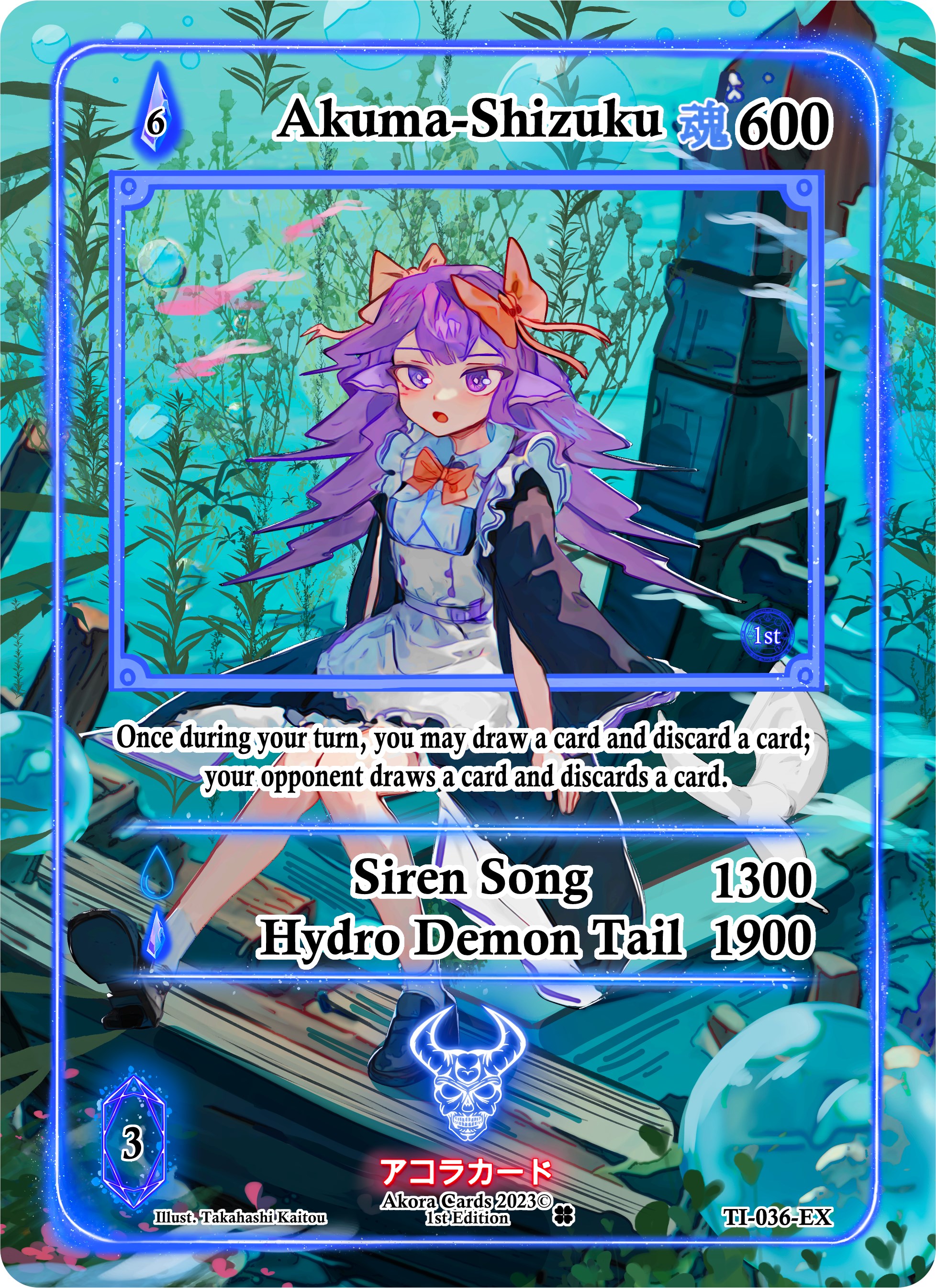 Akuma-Shizuku (Extended Art) - Trials of Ikithia [1st Edition] - Akora TCG