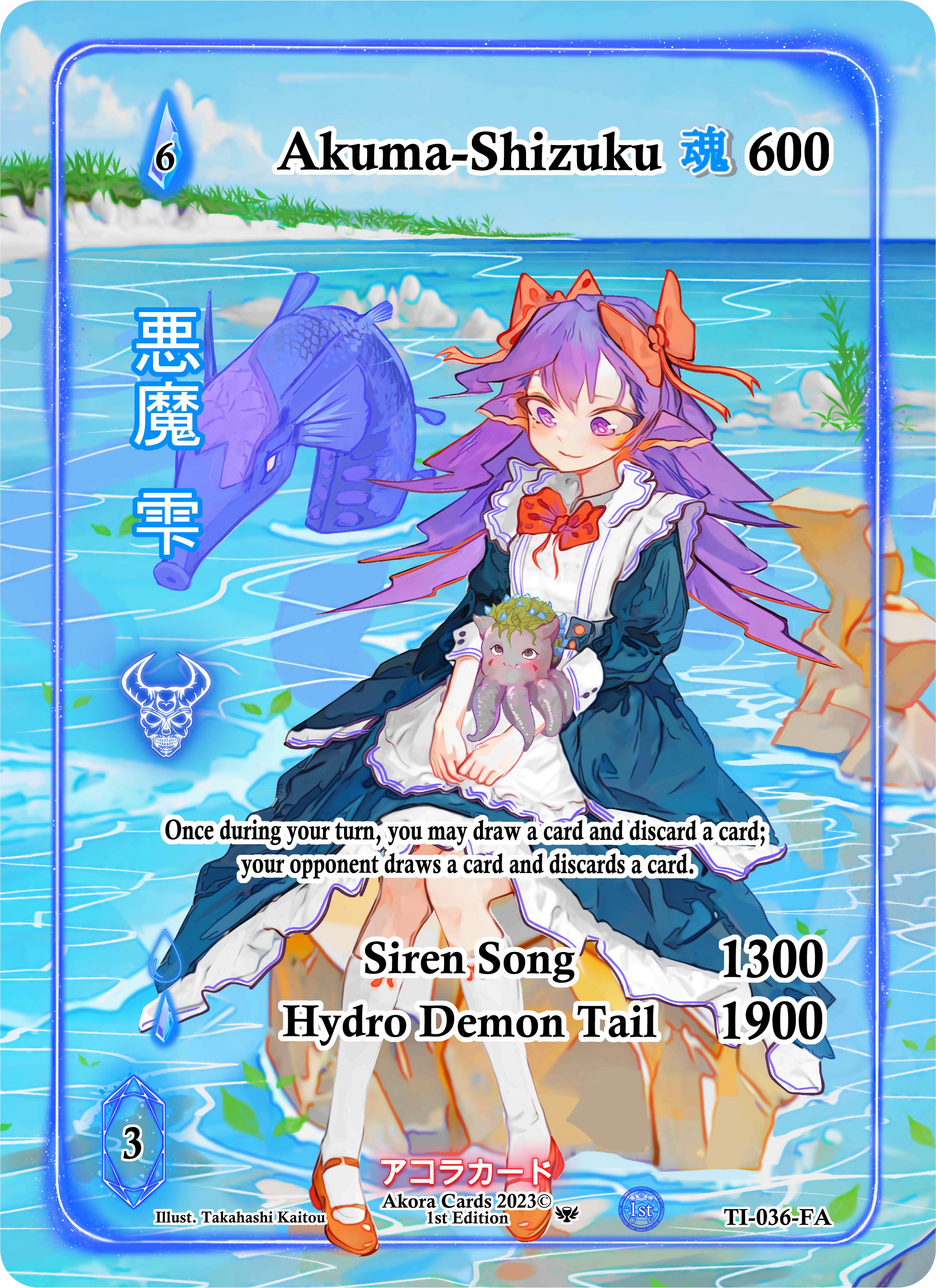 Akuma-Shizuku (Full Art) - Trials of Ikithia [1st Edition] - Akora TCG