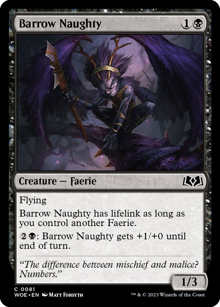 Barrow Naughty - Wilds of Eldraine - Magic: The Gathering
