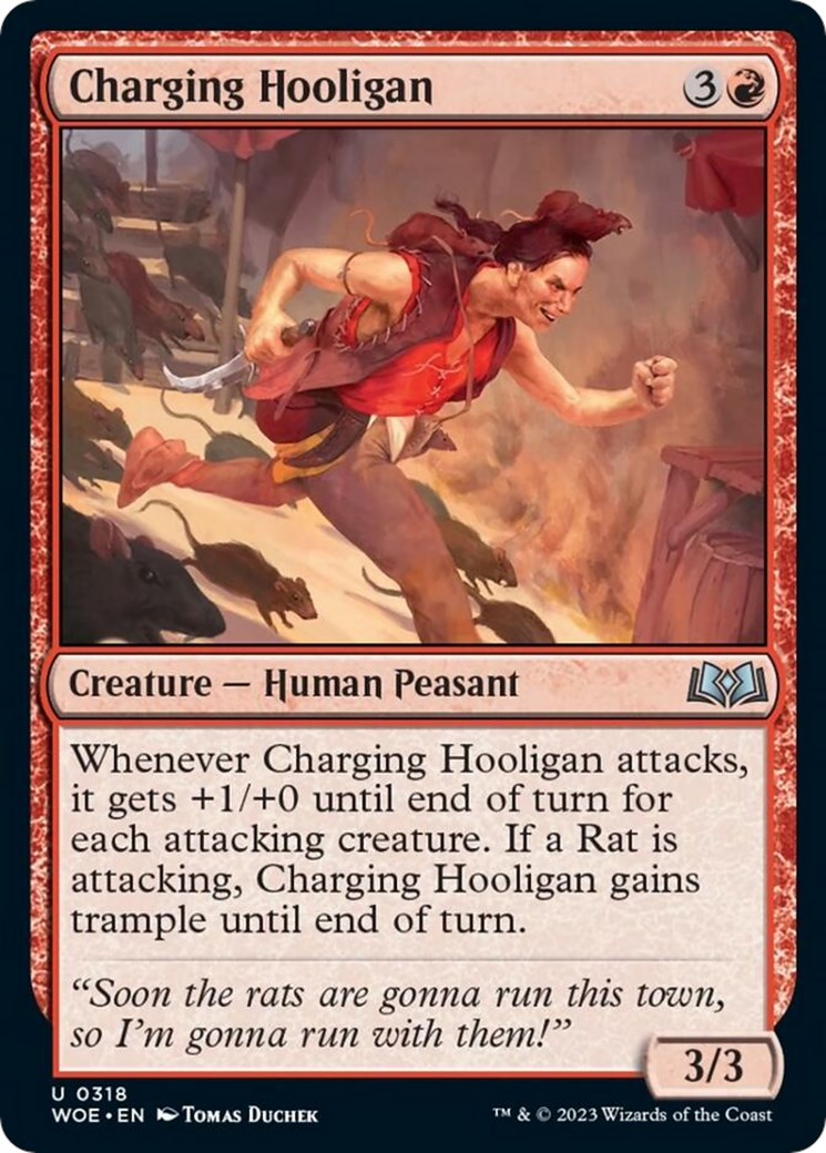 Charging Hooligan - Wilds of Eldraine - Magic: The Gathering
