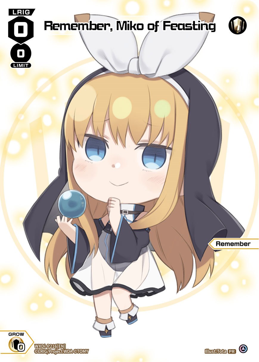 Remember, Miko of Feasting (September 2023) - Promo Cards - WIXOSS