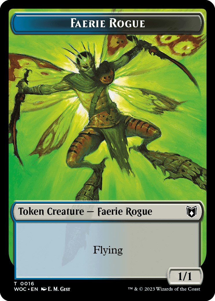 Faerie Rogue (0016) // Copy Double-Sided Token - Commander: Wilds of Eldraine - Magic: The Gathering