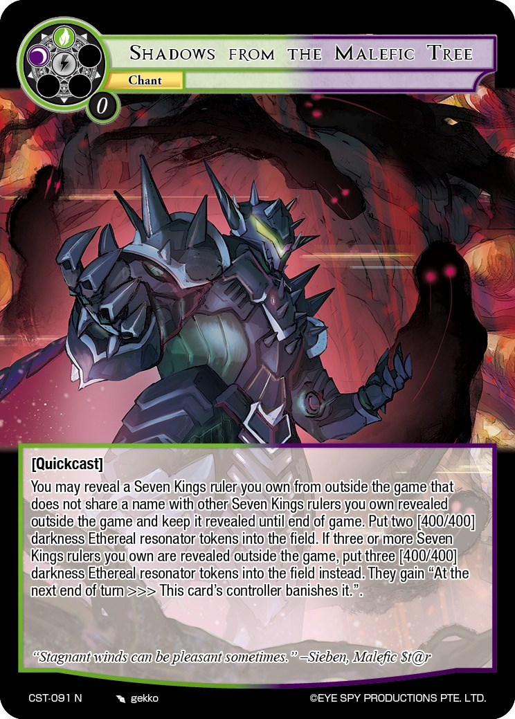 Shadows from the Malefic Tree - Clash of the Star Trees - Force of Will
