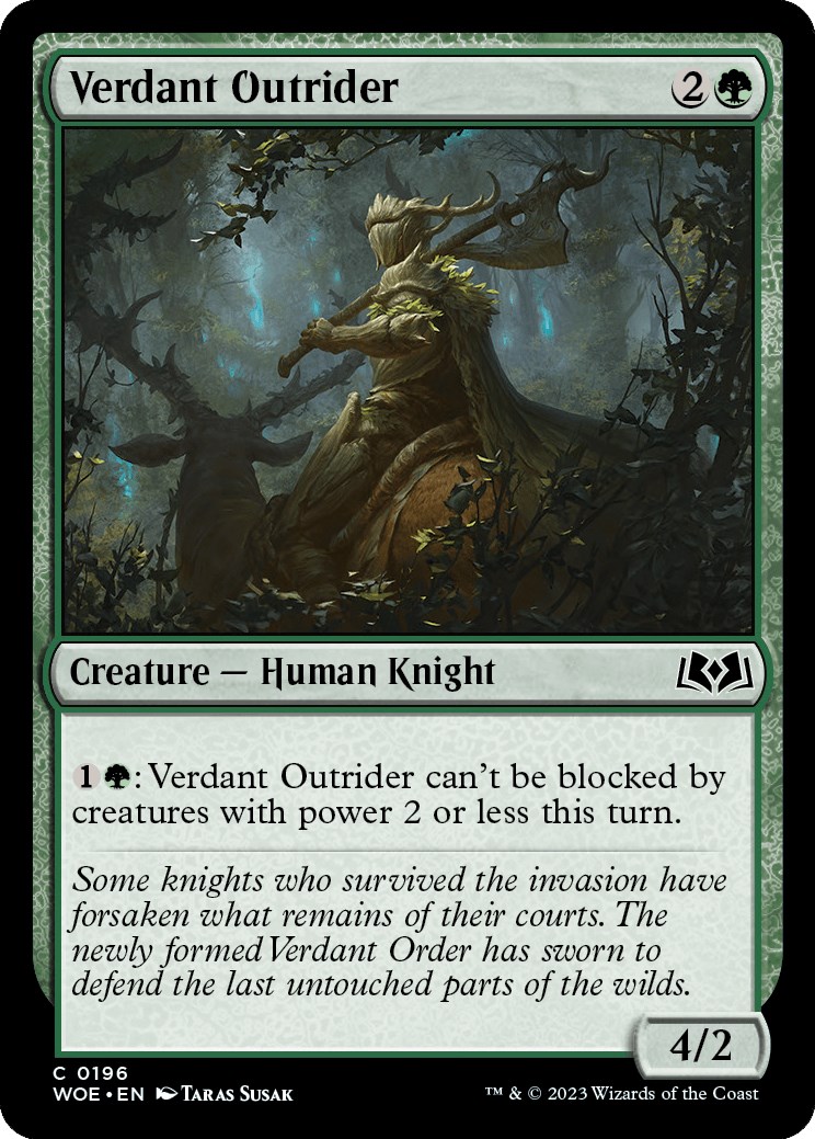 Verdant Outrider - Wilds of Eldraine - Magic: The Gathering