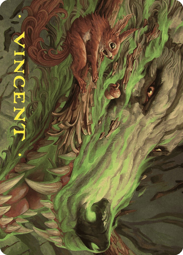 Leaping Ambush Art Card (Gold-Stamped Signature) - Art Series: Wilds of ...