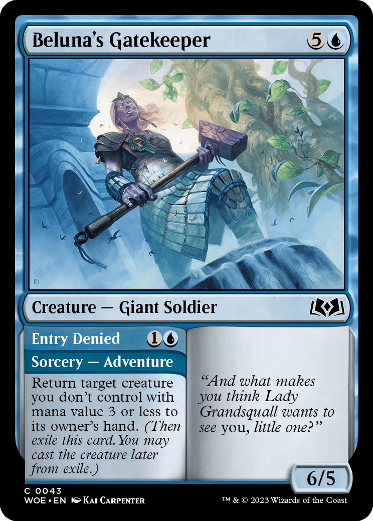 Beluna's Gatekeeper - Wilds of Eldraine - Magic: The Gathering