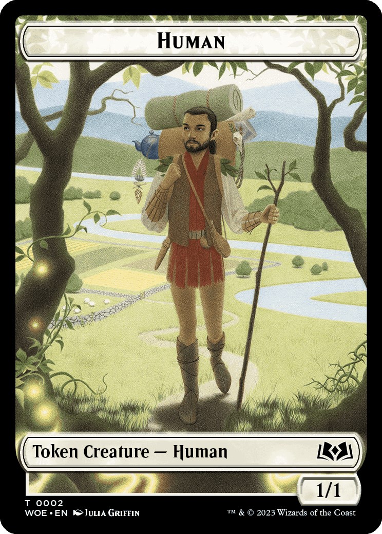 Human Token - Wilds of Eldraine - Magic: The Gathering