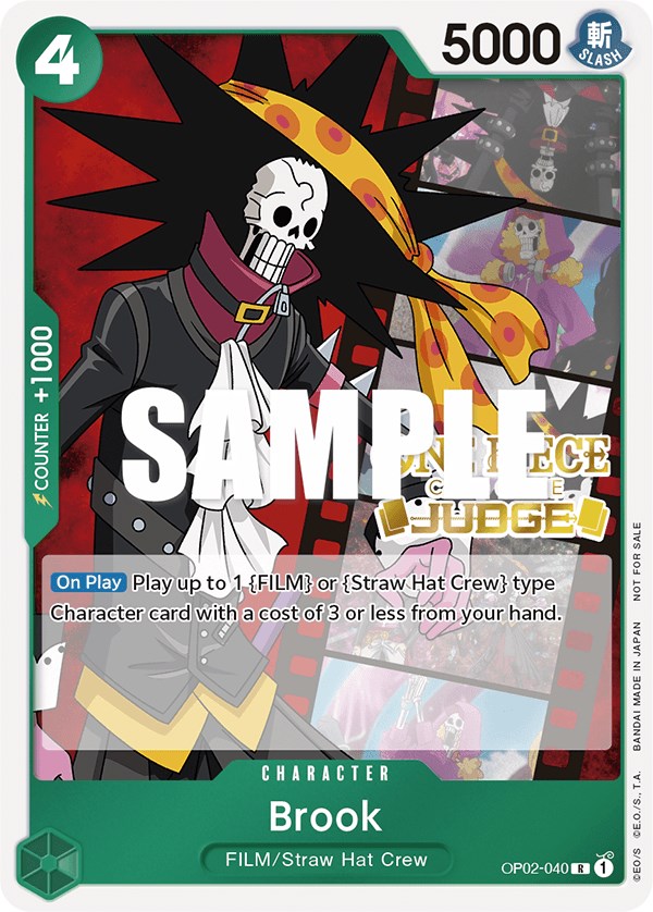 Brook (Judge Pack Vol. 2) - One Piece Promotion Cards - One Piece Card Game