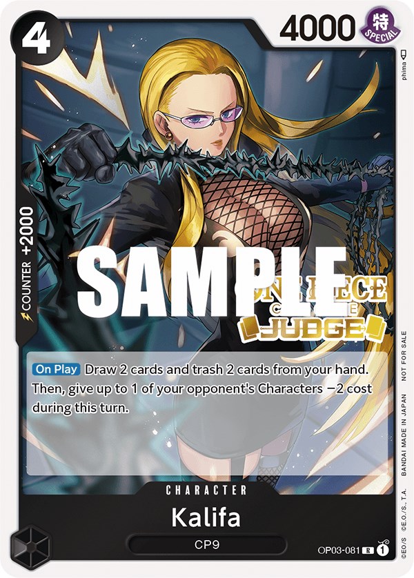 Kalifa (Judge Pack Vol. 2) - One Piece Promotion Cards - One Piece Card ...