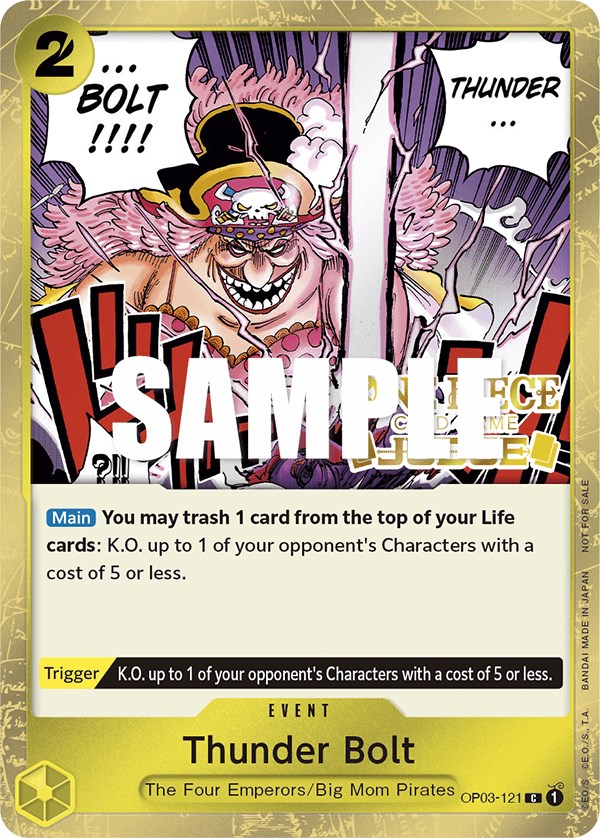 Thunder Bolt (Judge Pack Vol. 2) - One Piece Promotion Cards - One ...