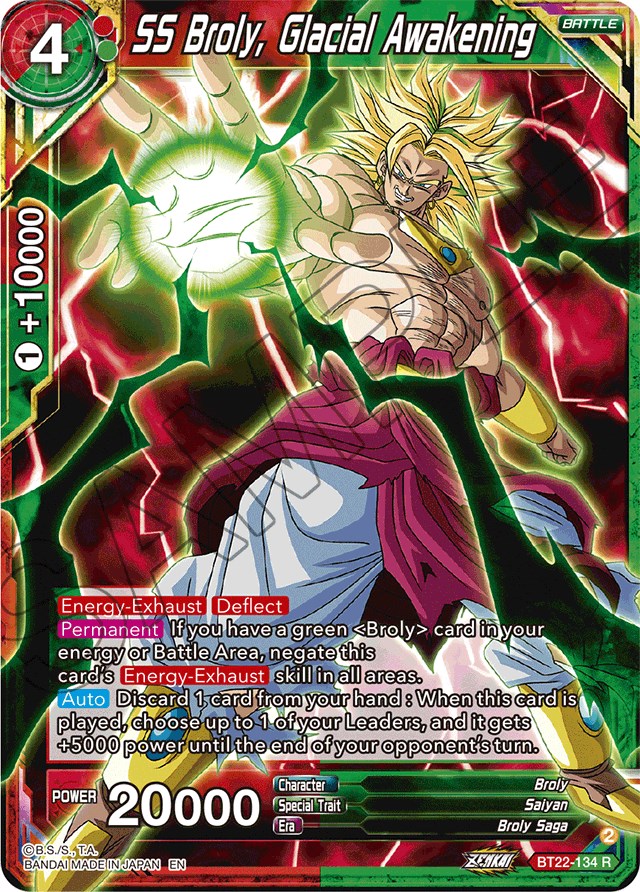 SS Broly, Glacial Awakening - Critical Blow - Dragon Ball Super CCG