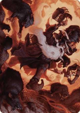 Tattered Ratter Art Card - Art Series: Wilds of Eldraine - Magic: The ...