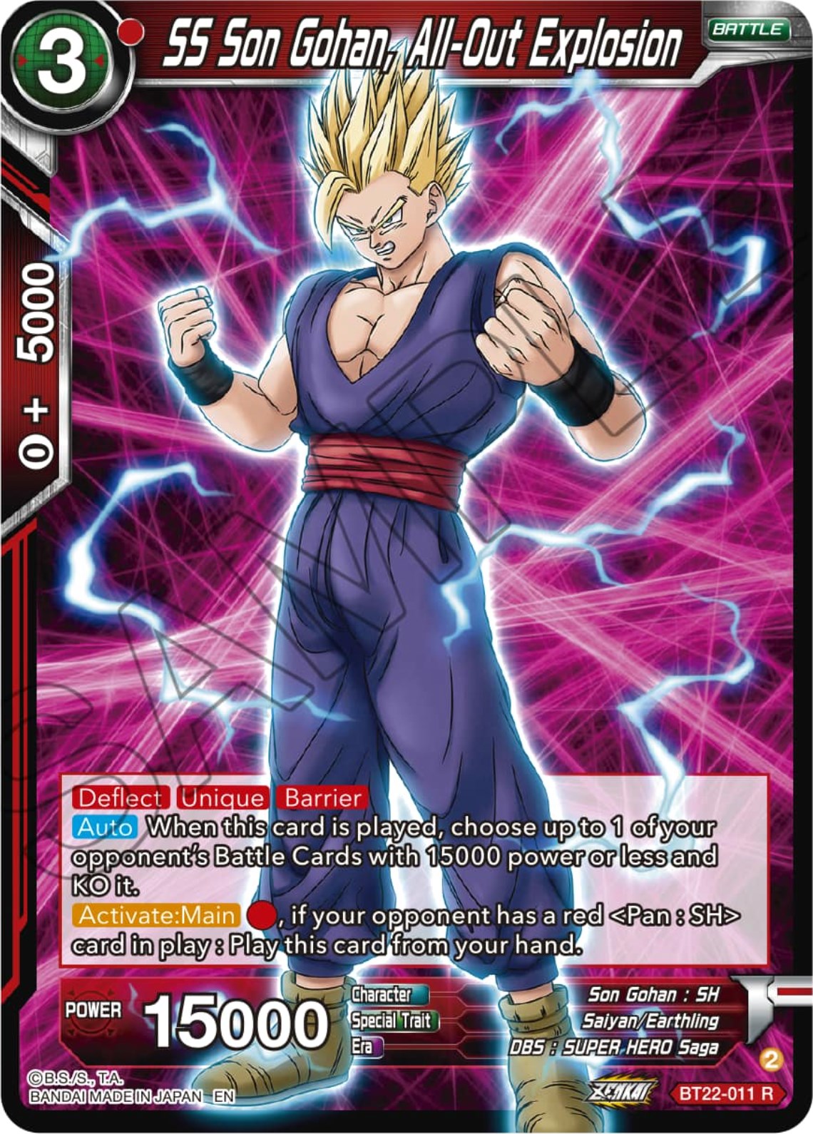 SS Son Gohan, All-Out Explosion - Critical Blow - Dragon Ball Super ...
