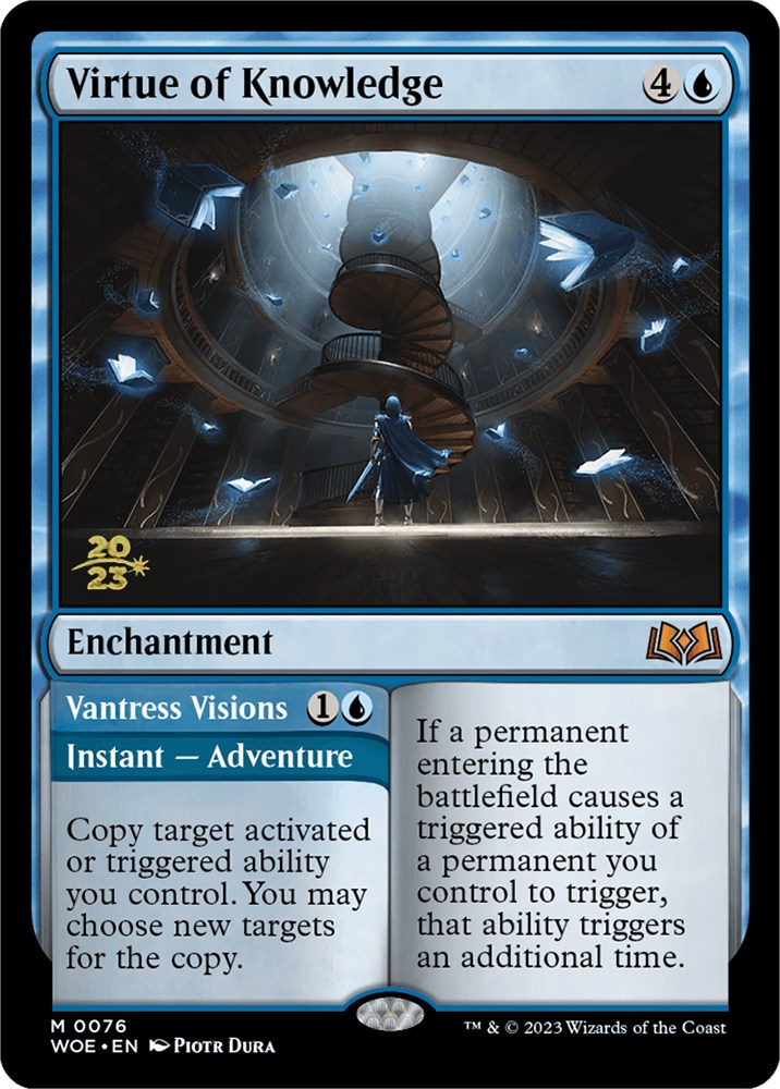 Virtue of Knowledge - Prerelease Cards - Magic: The Gathering
