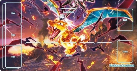 Pokemon TCG: Pokemon Center Japan Exclusive Terastal Charizard Playmat ...