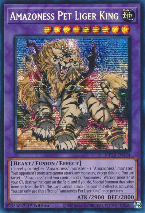 Amazoness Pet Liger King - 25th Anniversary Tin: Dueling Heroes Mega Pack - YuGiOh
