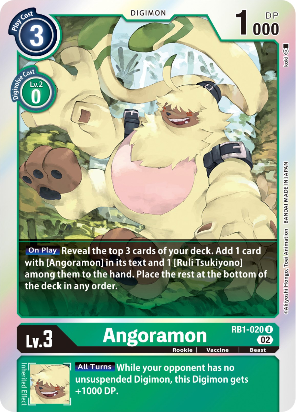 Angoramon - Resurgence Booster - Digimon Card Game