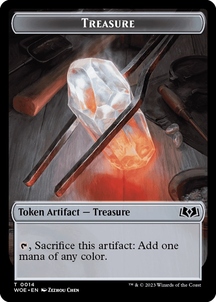 Treasure // Food (0012) Double-Sided Token - Wilds of Eldraine - Magic ...