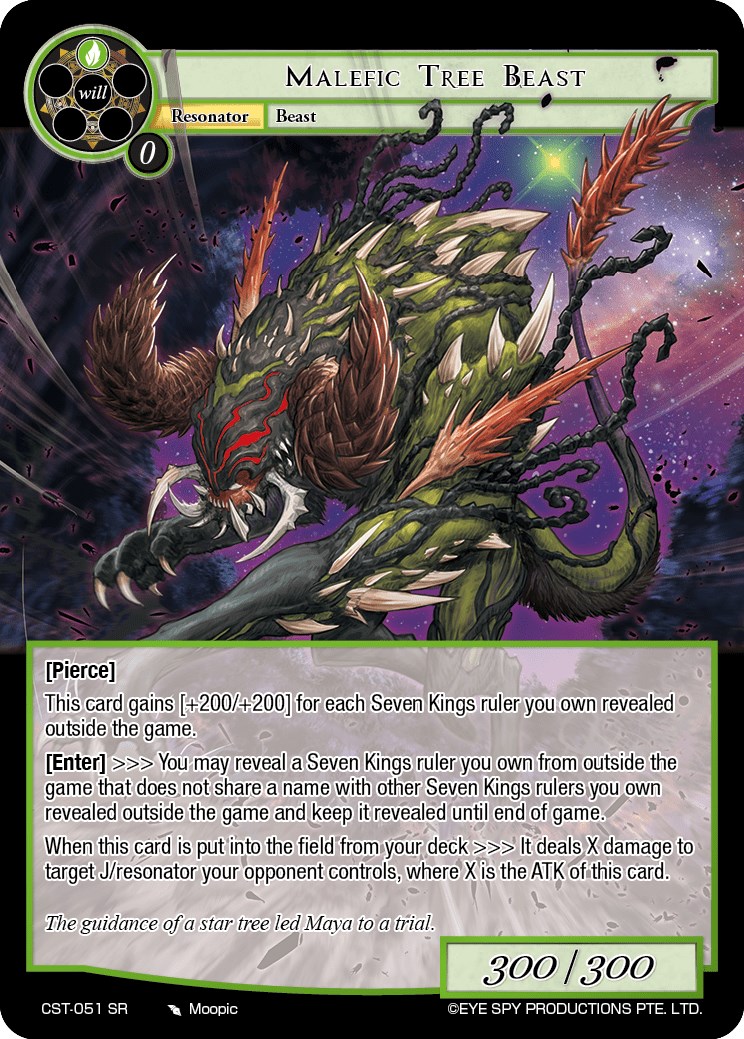 Malefic Tree Beast - Clash of the Star Trees - Force of Will