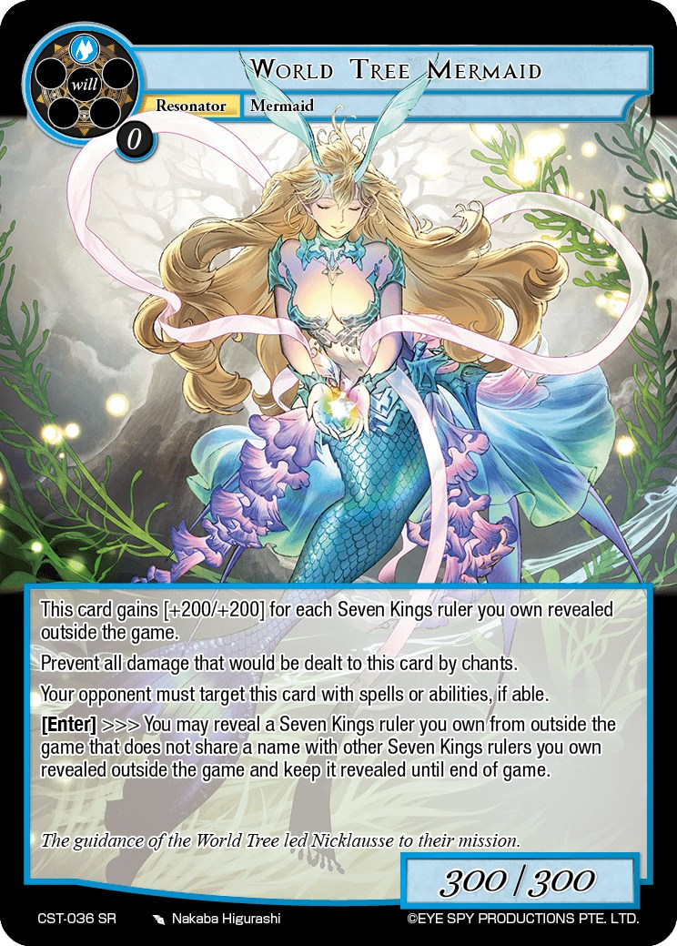 World Tree Mermaid - Clash of the Star Trees - Force of Will