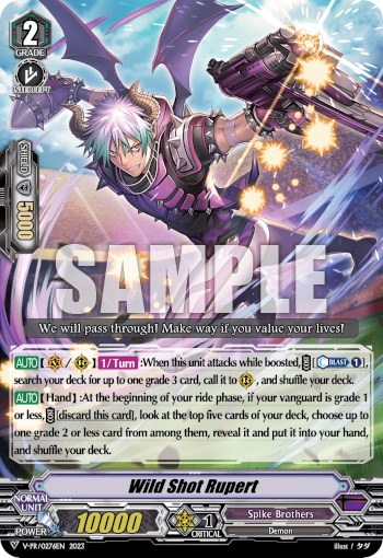 Wild Shot Rupert - V Promo Cards - Cardfight Vanguard