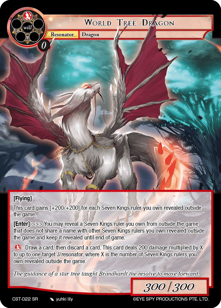 World Tree Dragon - Clash of the Star Trees - Force of Will