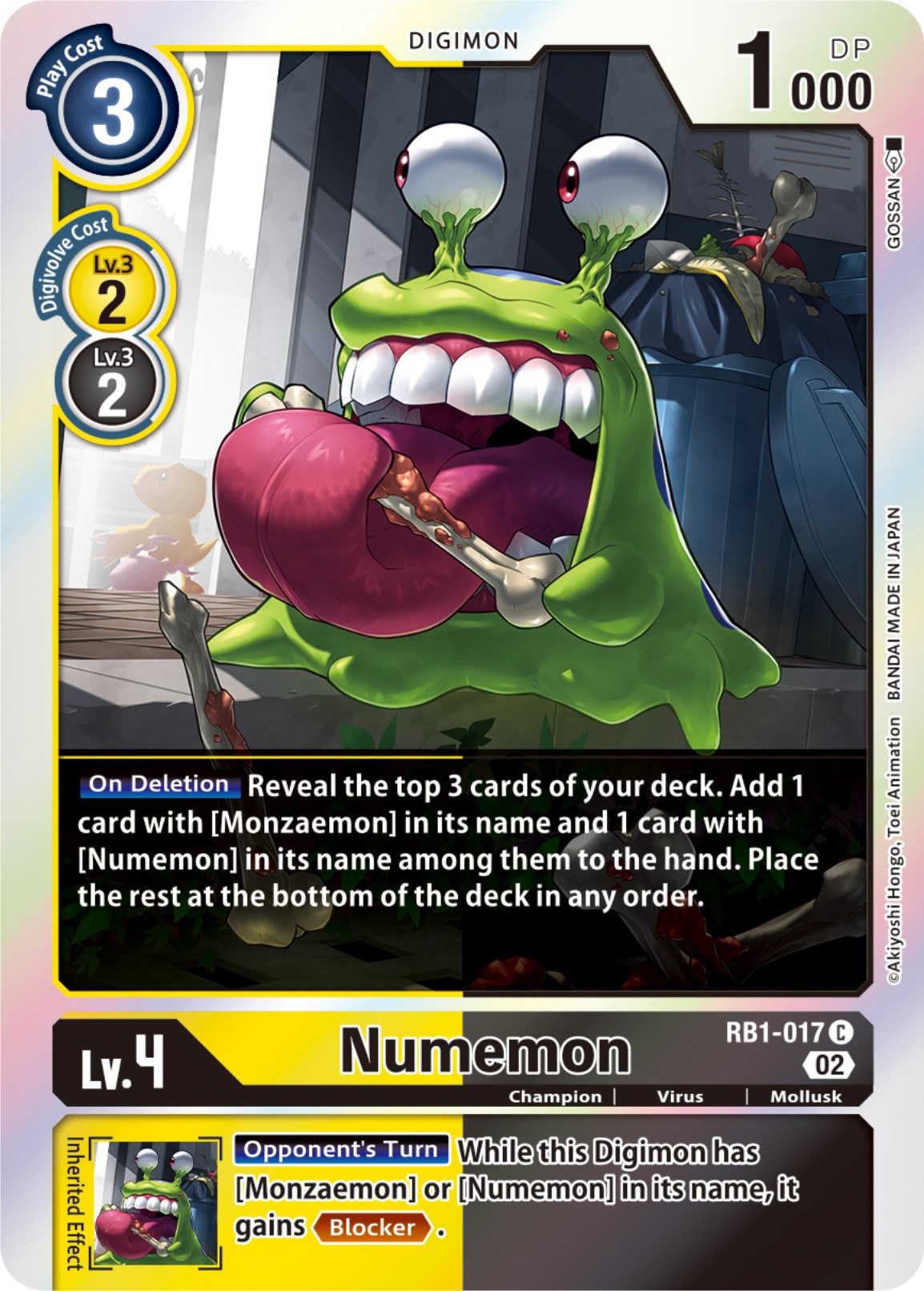 Numemon - Resurgence Booster - Digimon Card Game