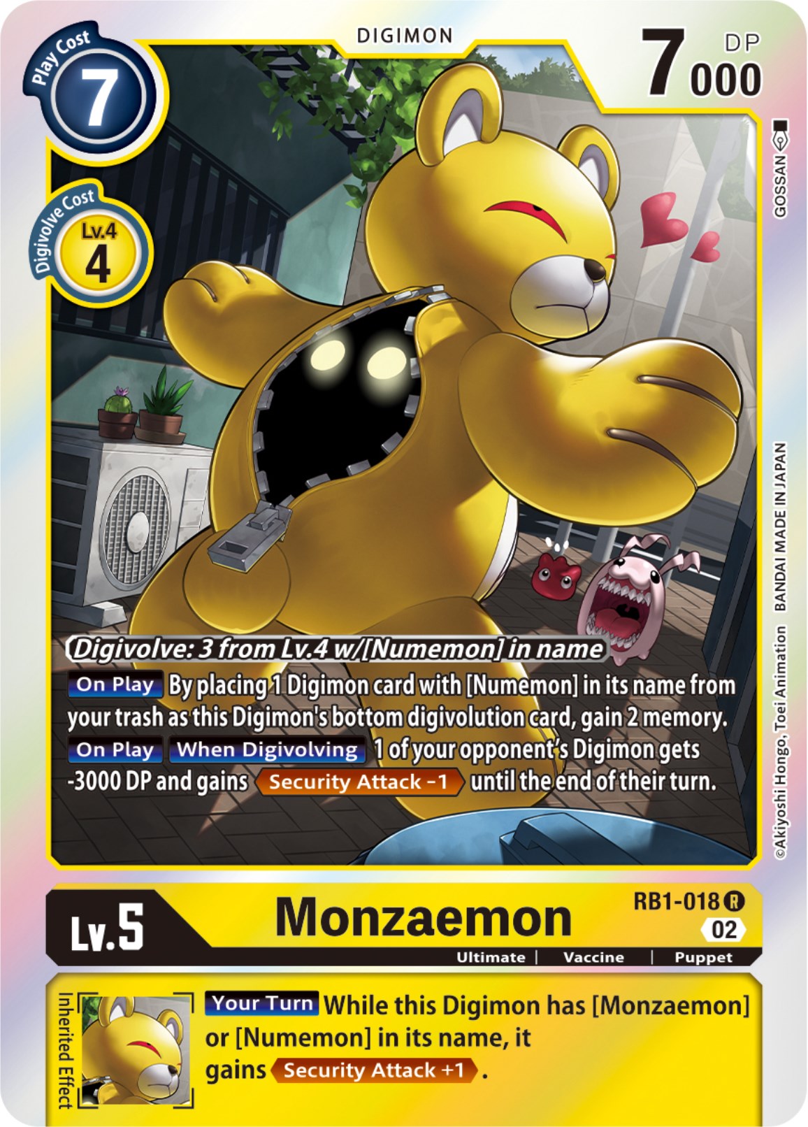 Monzaemon - Resurgence Booster - Digimon Card Game