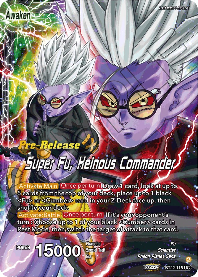 Fu // Super Fu, Heinous Commander - Critical Blow Pre-Release Cards ...