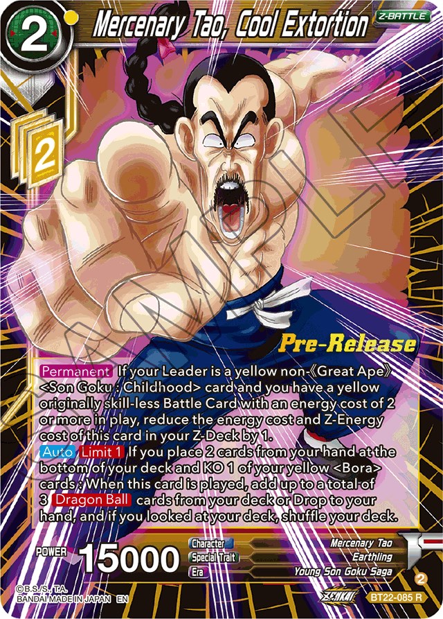 Mercenary Tao, Cool Extortion - Critical Blow Pre-Release Cards ...