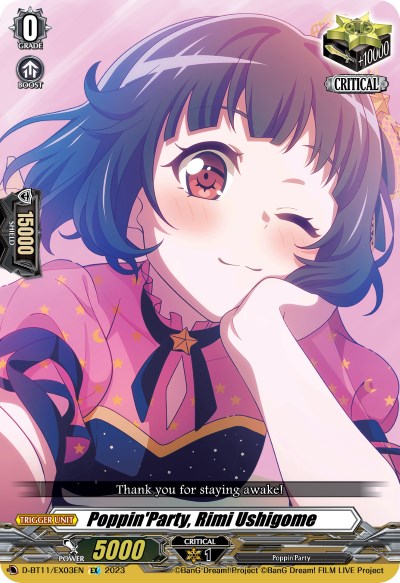 Poppin'Party, Rimi Ushigome - Clash of the Heroes - Cardfight Vanguard