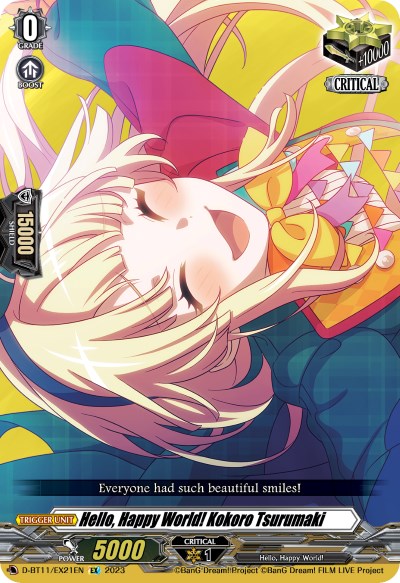 Hello, Happy World! Kokoro Tsurumaki - Clash of the Heroes - Cardfight ...